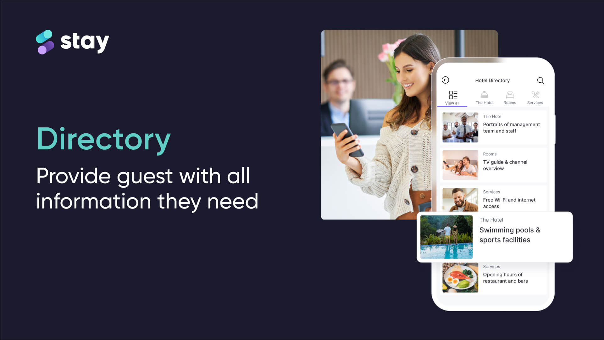 Best Digital Guest Directory for Hotels | STAY
