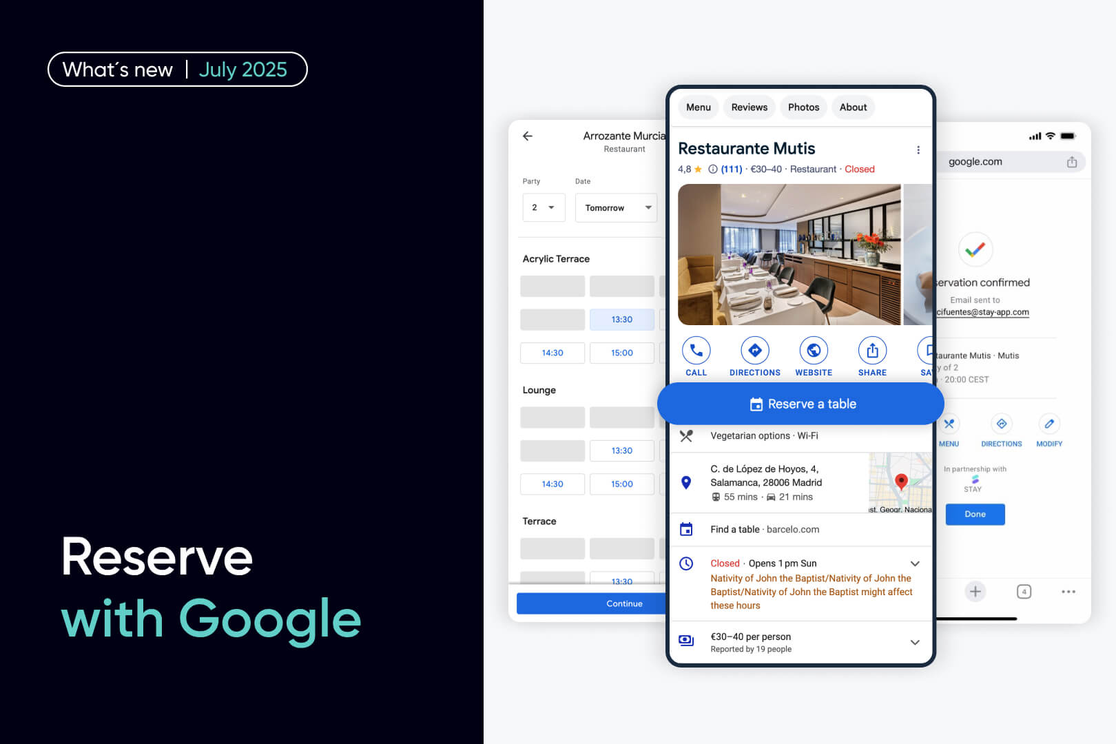 STAY se integra ahora con Reserve with Google | STAY